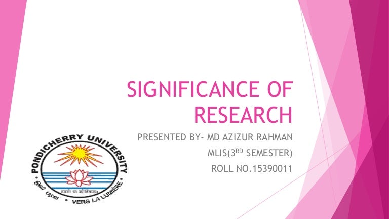 Significance Of Research significance-of-research