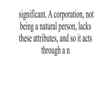 significant.pptx significant. A corporation, not being a natural person ...