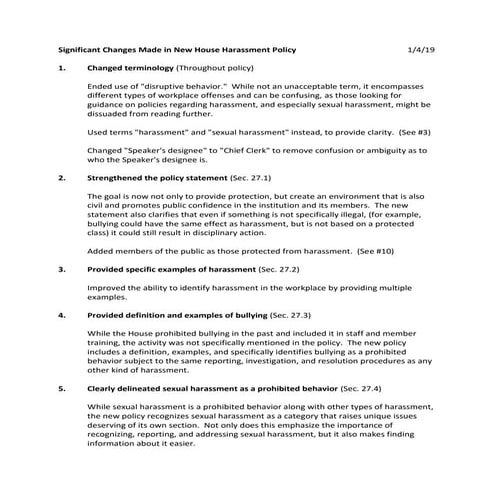 Significant Changes In New House Policy | PDF
