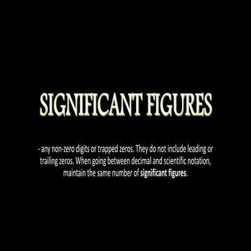 Significant figures | PPTX