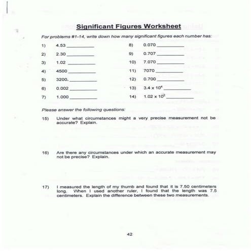 Significant figures 3 pg | PDF