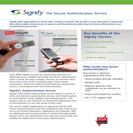 Signify Overview | PDF | Internet | Computing