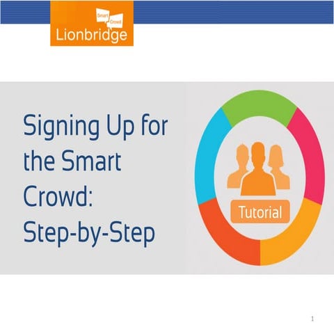 Signing up for the Lionbridge Smart Crowd | PPT