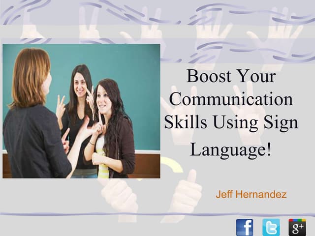 Sign language ppt | PPTX