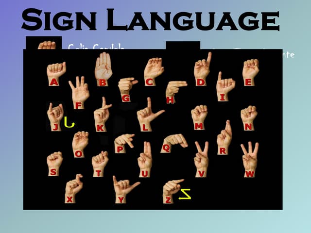 Sign language ppt | PPTX