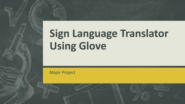 Real time conversion of sign language to text and speech presentation | PDF