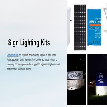 Exterior signage lighting | PPTX