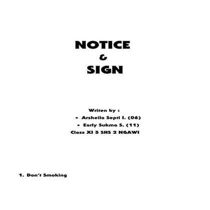 Sign notice | PDF