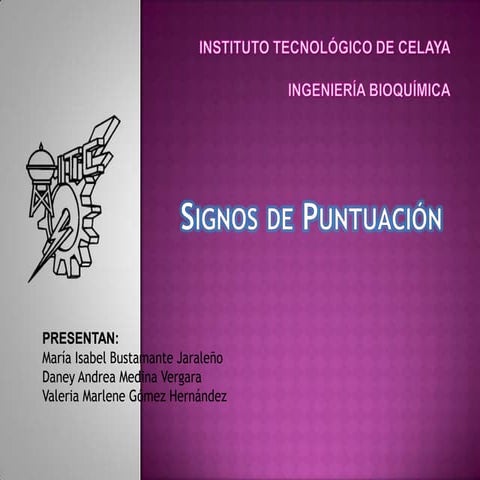 Signos de puntuacion | PPTX
