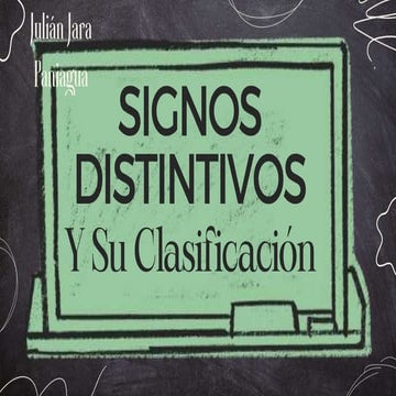 Signos Distintivos y Sus Clasificaciones | PPTX