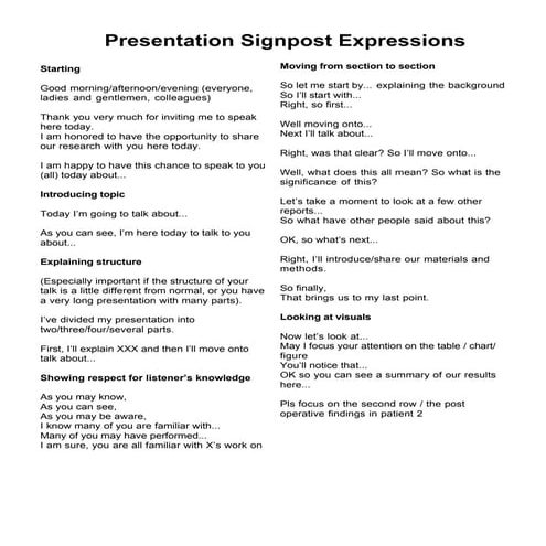 How to structure a presentation a guide with examples