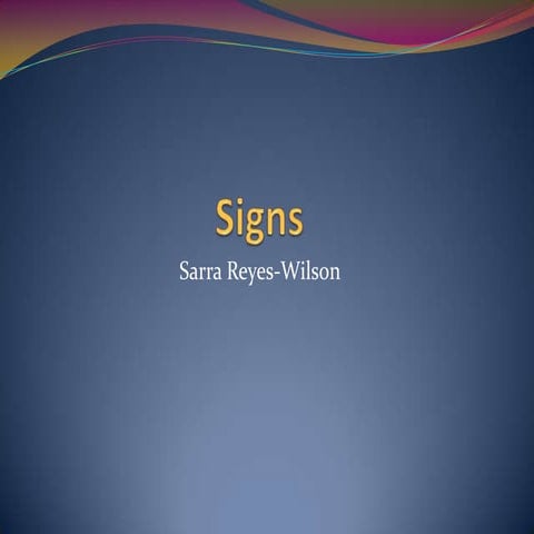 Signs | PPT