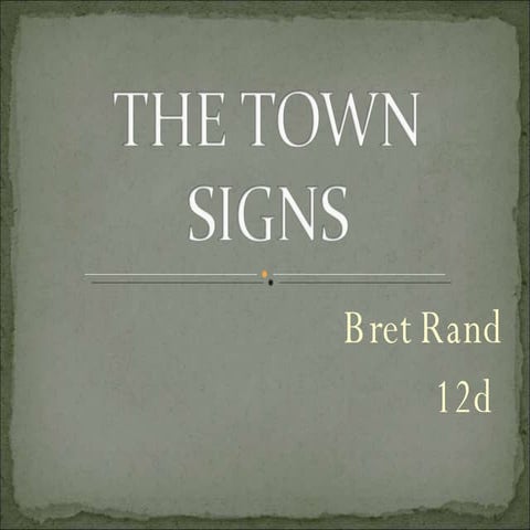 Signs | PPT