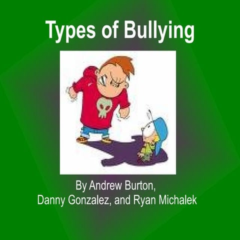 Signs of bullying! | ODP