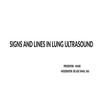 Signs and lines in usg thorax.pptx radiolgy | PPTX
