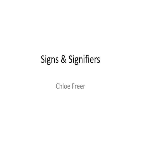 Signs and signifiers | PPTX | Rock Music | Music