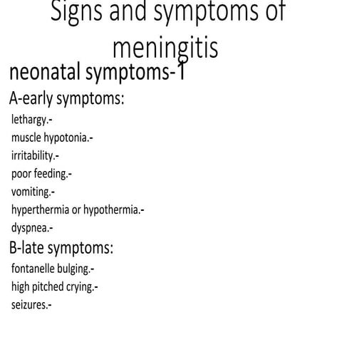 signs and symptoms of meningitis for nursing .pptx
