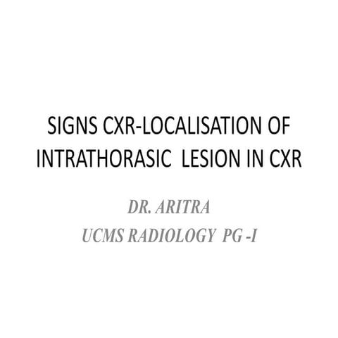 SIGNS CXR | PPT