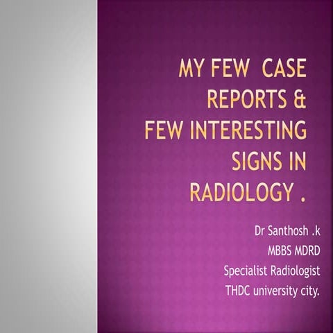 SPOTTERS in radiology with explanations | PPTX