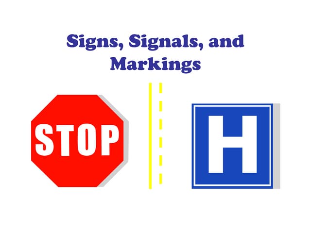traffic signs vocabulary esl | PPT