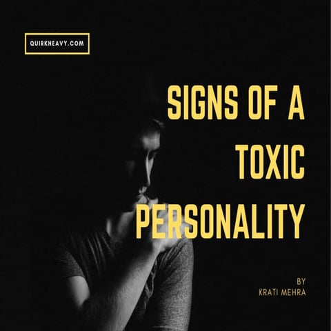 Signs of a toxic person | PPT