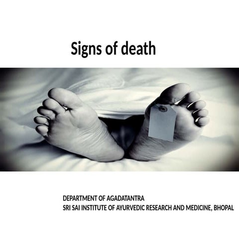 Signs of death.pptx vfull hpdf of singh in the right | PPTX