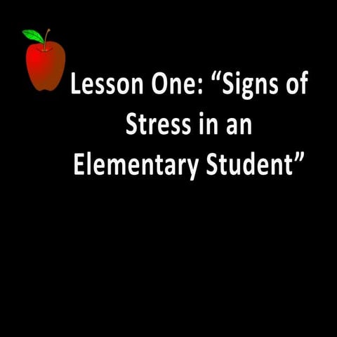 Signs of stress | PPTX