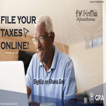 Signing up on ghana.gov to file and pay your taxes | PPTX | Technology ...