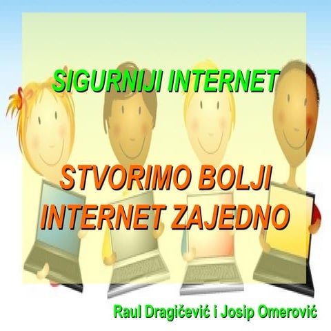 Sigurniji internet za djecu i mlade | PPT