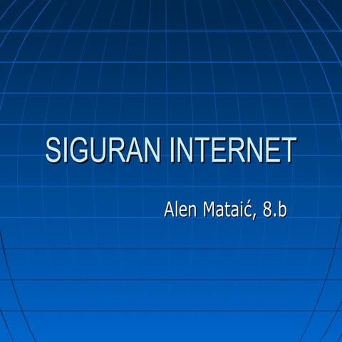 Siguran internet | PPT