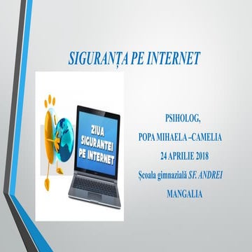 Siguranta pe internet 24.04.2018 popa | PDF