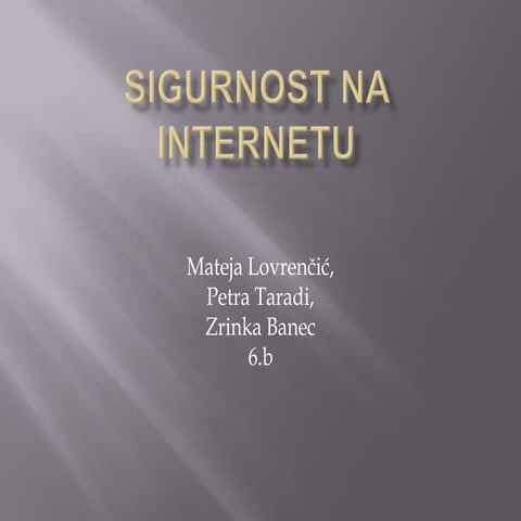Kviz - Sigurnost na internetu | PPT