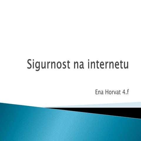Sigurnost na internetu | PPT