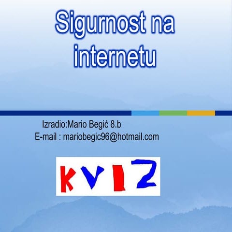 Sigurnost na internetu | PPSX