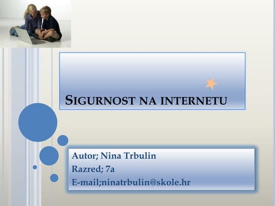 Sigurnost na internetu | PPSX