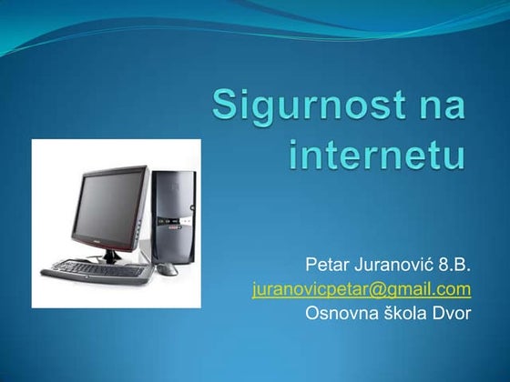 Sigurnost na internetu | PPSX