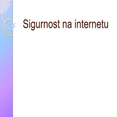 Sigurnost na internetu | PPT