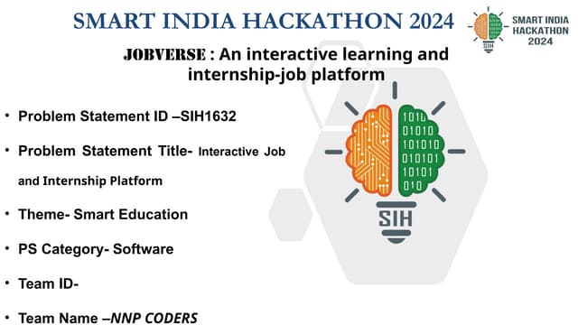 SIH HACKATHON ppt of 2025 india | PPTX
