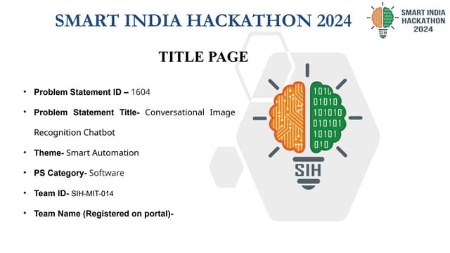 SIH HACKATHON ppt of 2025 india | PPTX