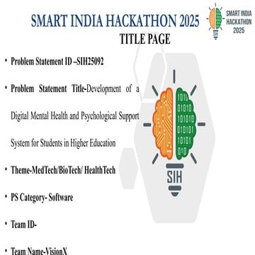 SIH2024 ppt presentation for smart india hackathon | PPTX