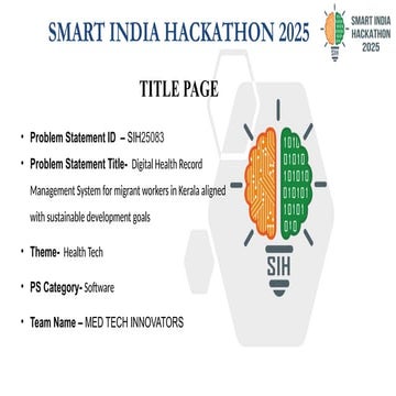 Sih final presentation for internal hack | PPTX