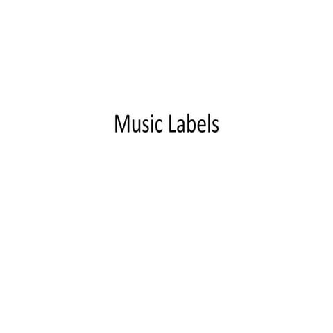 Record Labels | PPT