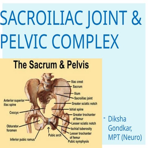 SI (Sacroiliac) Joint & Pelvic Complex Biomechanics | PPTX