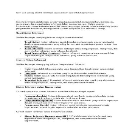 sik.docx pemanfaaatan iot dalam ilmu keperawatan serta konsep dan teori sistem informasi secara ...