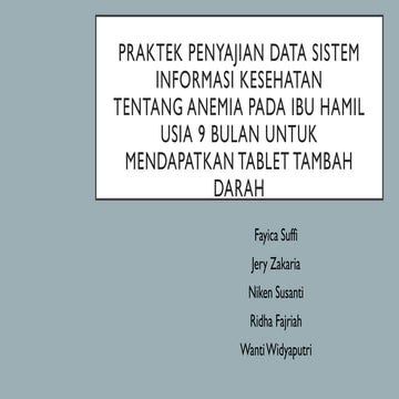 Penyajian Data SIK | PDF
