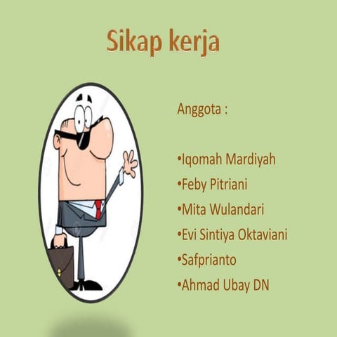 Sikap kerja | PPTX