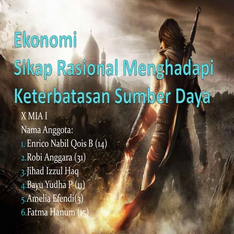 Sikap rasional dalam menghadapi keterbatasan sumber daya | PPTX