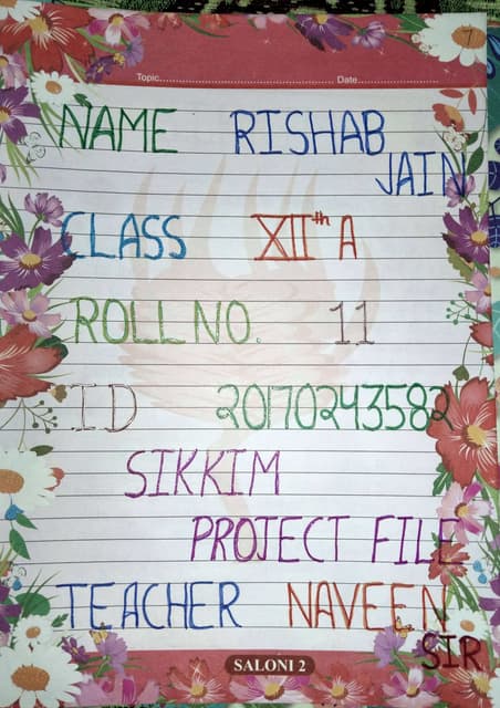 MATH ART INTEGRATED PROJECT ON SIKKIM.pptx