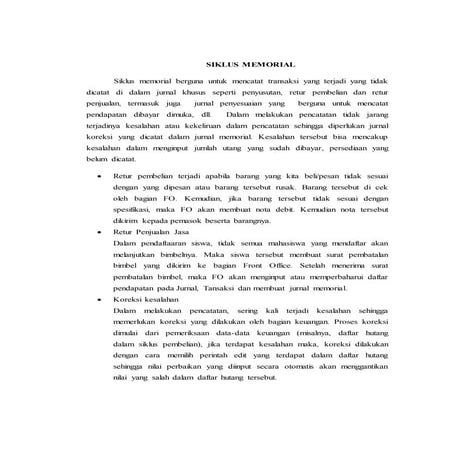 Siklus memorial | DOCX