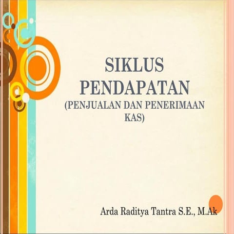 SIKLUS PENJUALAN DAN PENERIiMAAN.ppt SIA | PPT